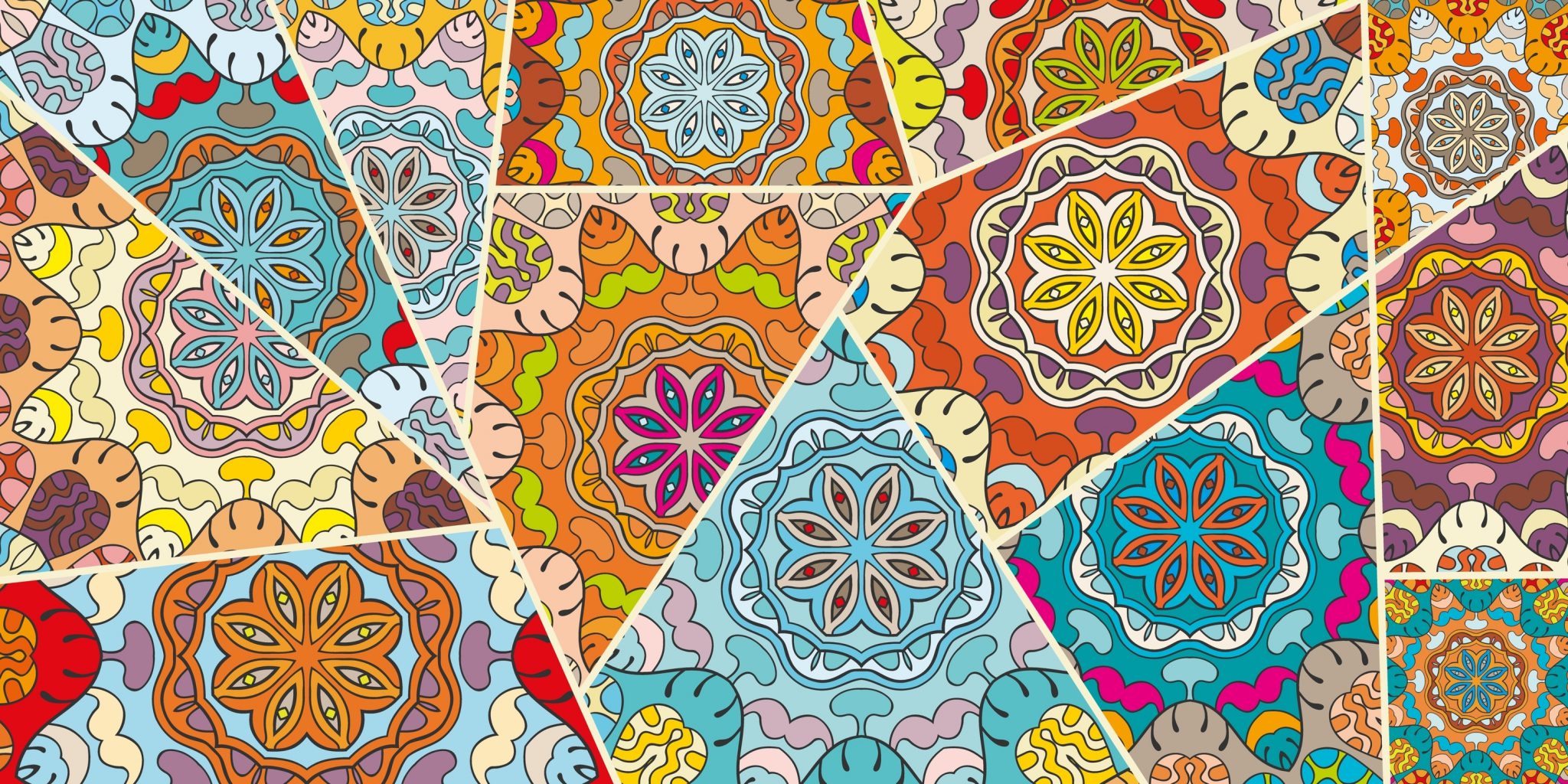 Vector,Patchwork,Quilt,Pattern.,Vintage,Decorative,Collage.,Hand,Drawn ...